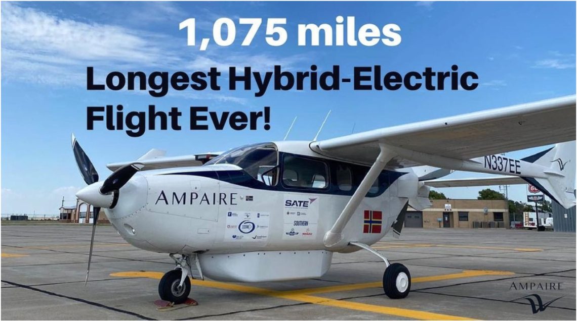 Ampaire Performs First Flight on a Regional Hybrid-Electric Aircraft ...